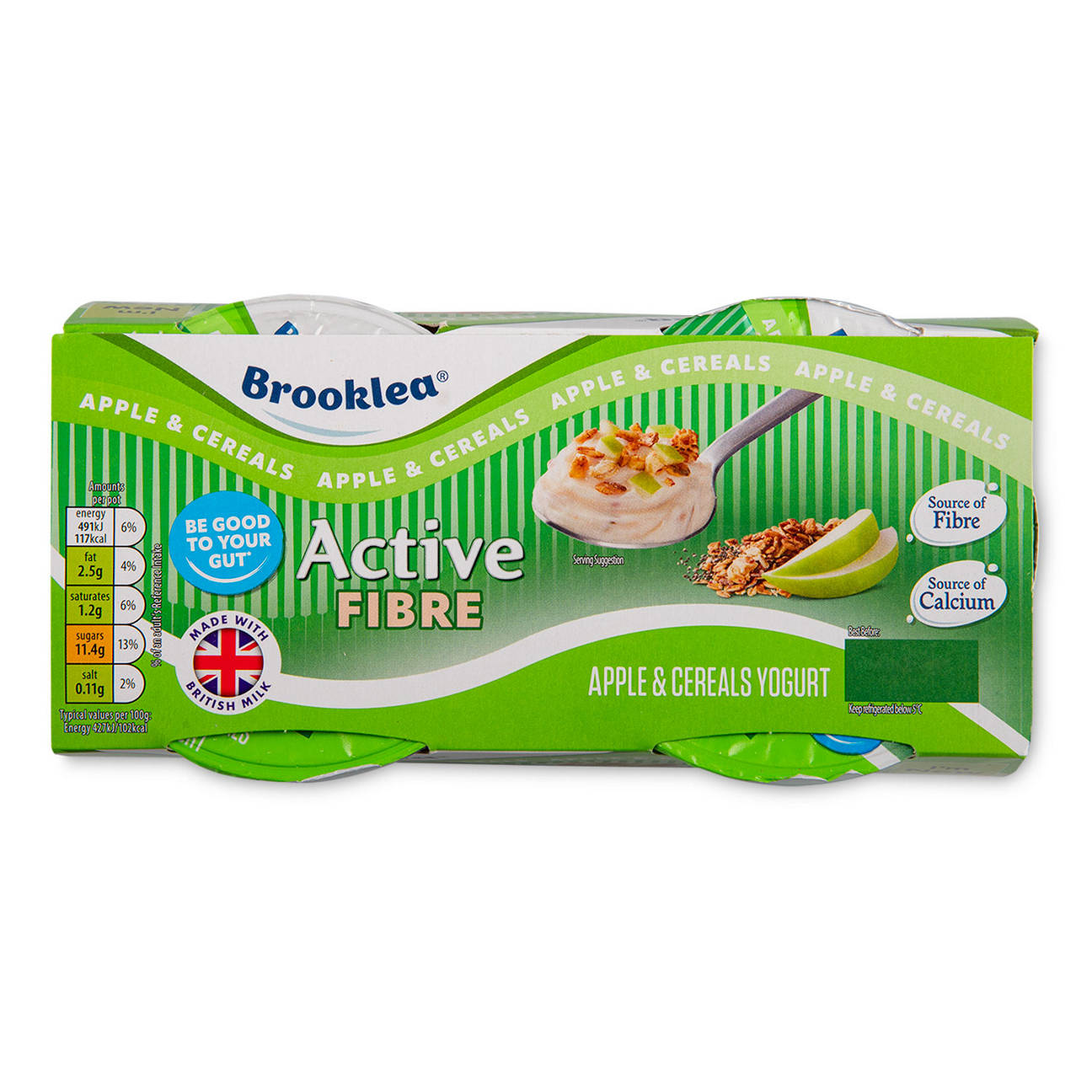 Apple & Cereals Active Fibre Yogurt | ALDI UK